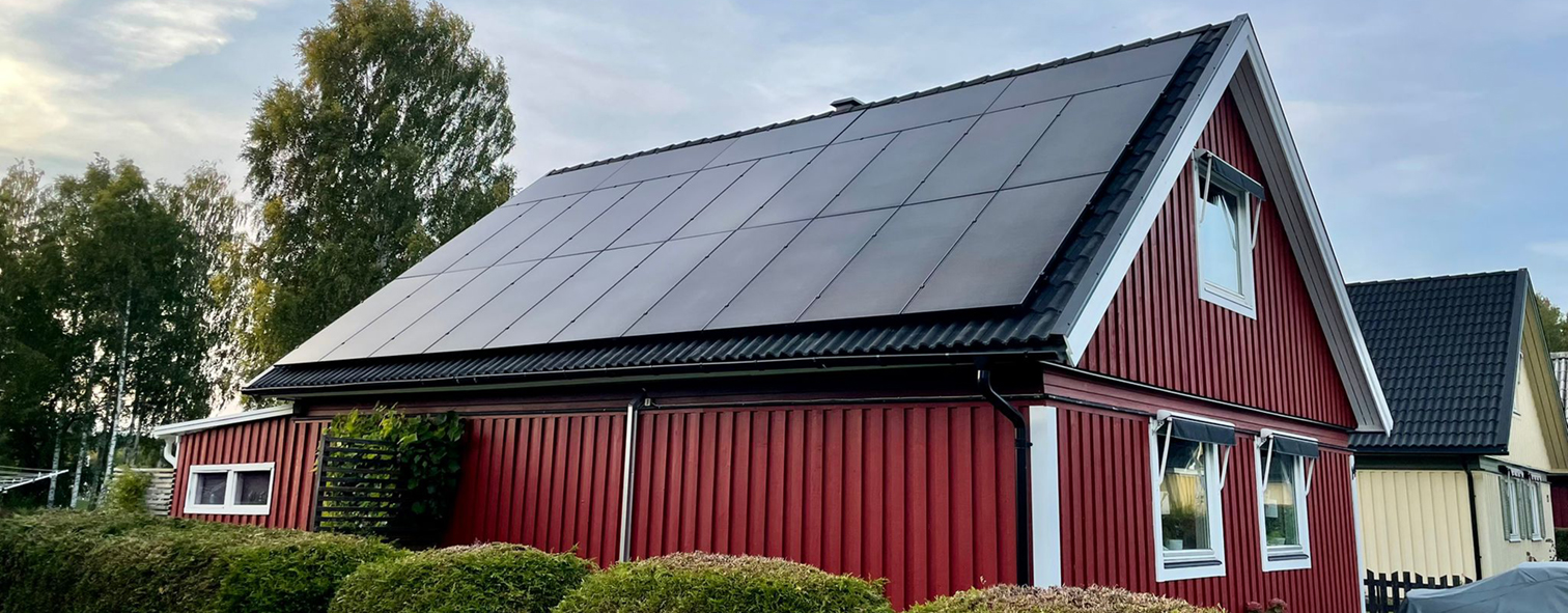 Villa i Norrköping installerar solceller